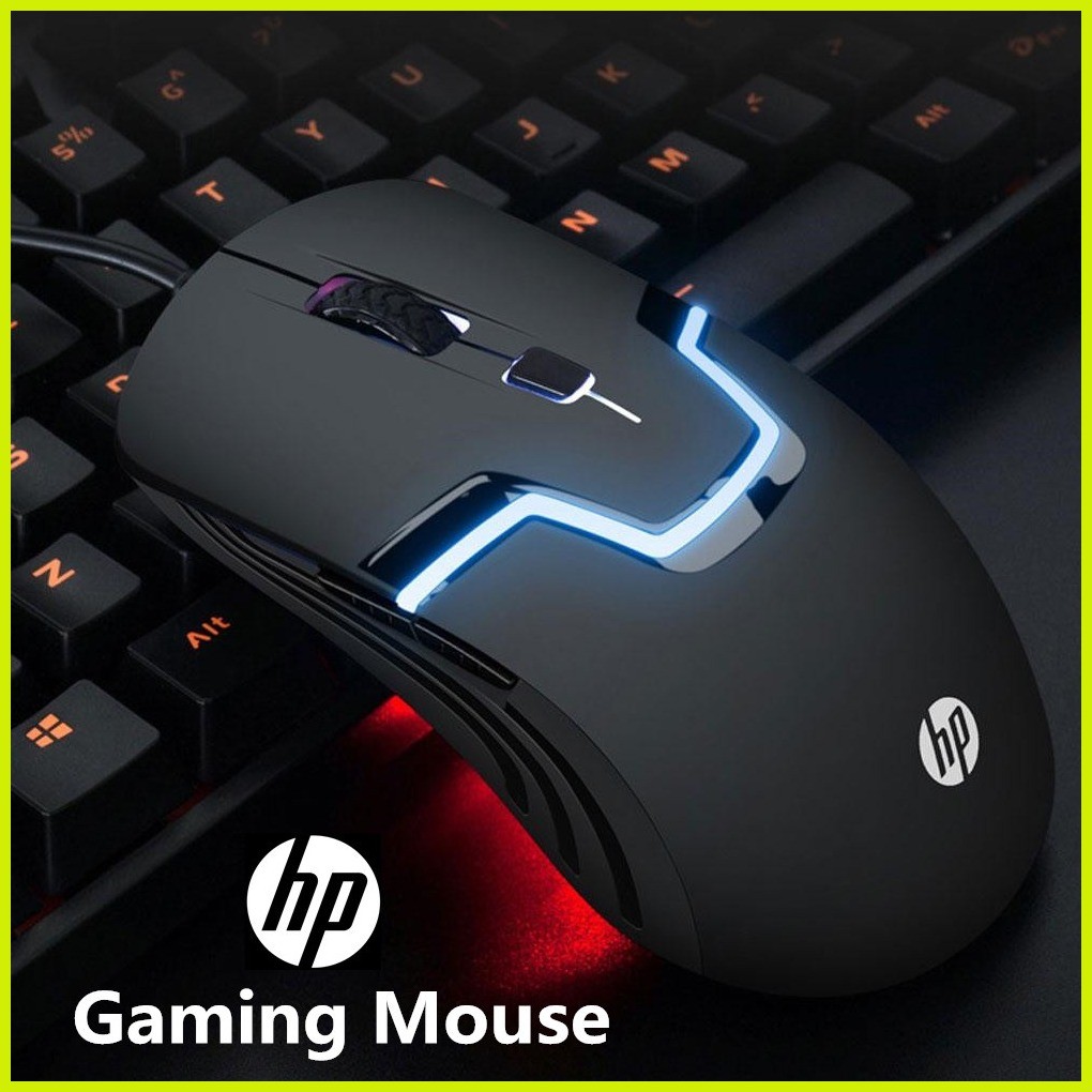HP High Performance Gaming Mouse with 7 Colors Rainbow LED Light Mice ...