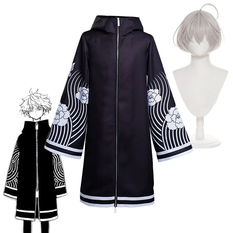 §≈ Anime Costumes Tokyo Revengers Senju Kawaragi Cosplay Cloak And Wig ...
