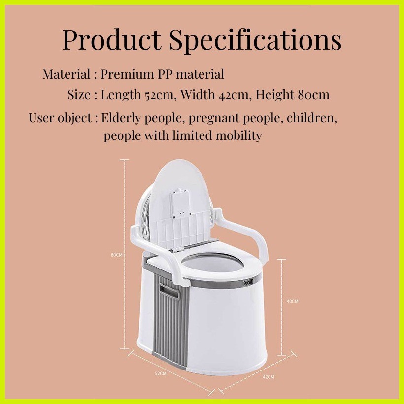 Portable Mobile Toilet Multi-Function Children And Elderly Potty Can Be ...