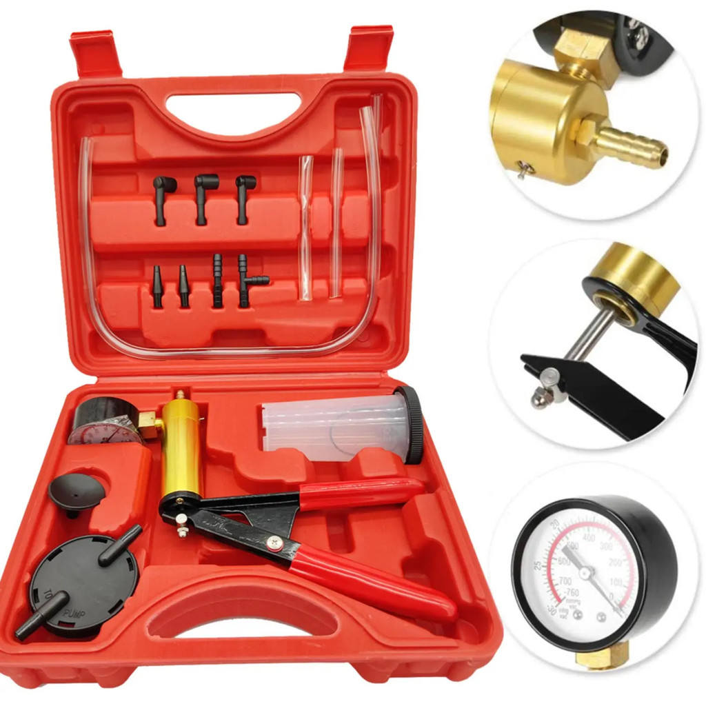 Manual Pressure Brake Fluid Drain Pistol Pump Tester Kit Portable ...