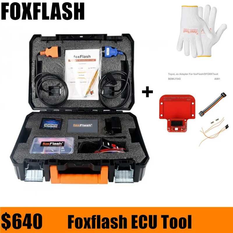 Foxflashr Programmer Full Master ECU TCU Clone Free Damos With Adpters ...