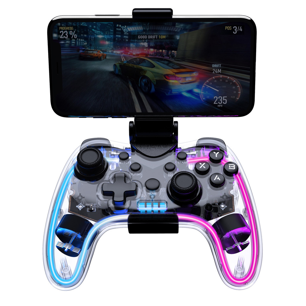 RGB Luminous Android Phone Peripheral Bluetooth Wireless Game ...