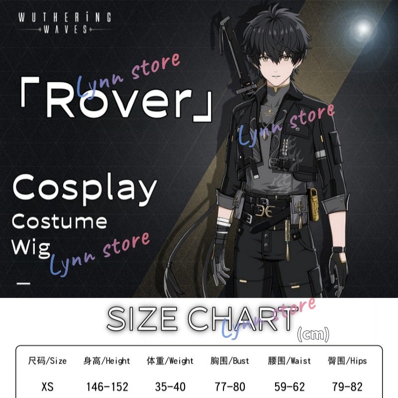 Game WUTHERING WAVES Cosplay ROVER Cosplay Costume Uniforms Wig Full ...