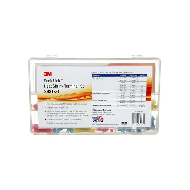 Shrink 3M Heat Terminal Kit, SHSTK-1, selection 12 terminals ...
