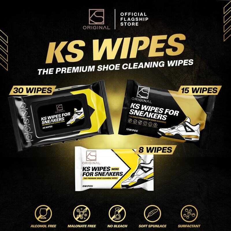 Ceb KS Wipes Sneakers Powerful Cleaning Wet Wipe For Shoes Easy Quick ...