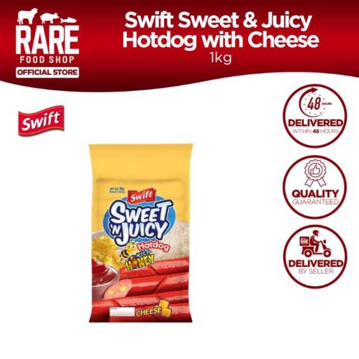 Swift Sweet & Juicy Hotdog With Cheese 1Kg | Shopee Philippines