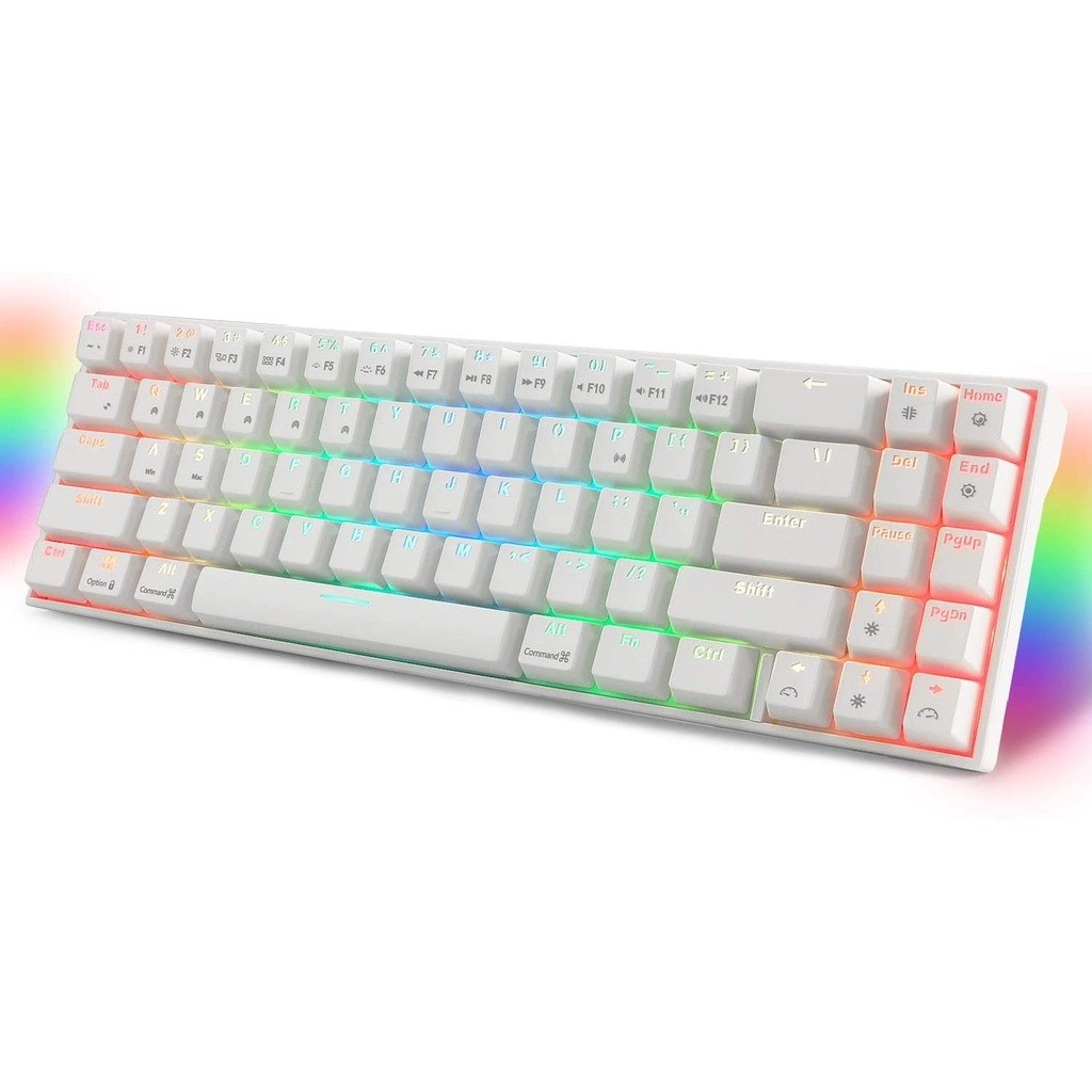 Royal Kludge RK71 Wireless Bluetooth 71 Keys RGB Backlight Hotswap ...