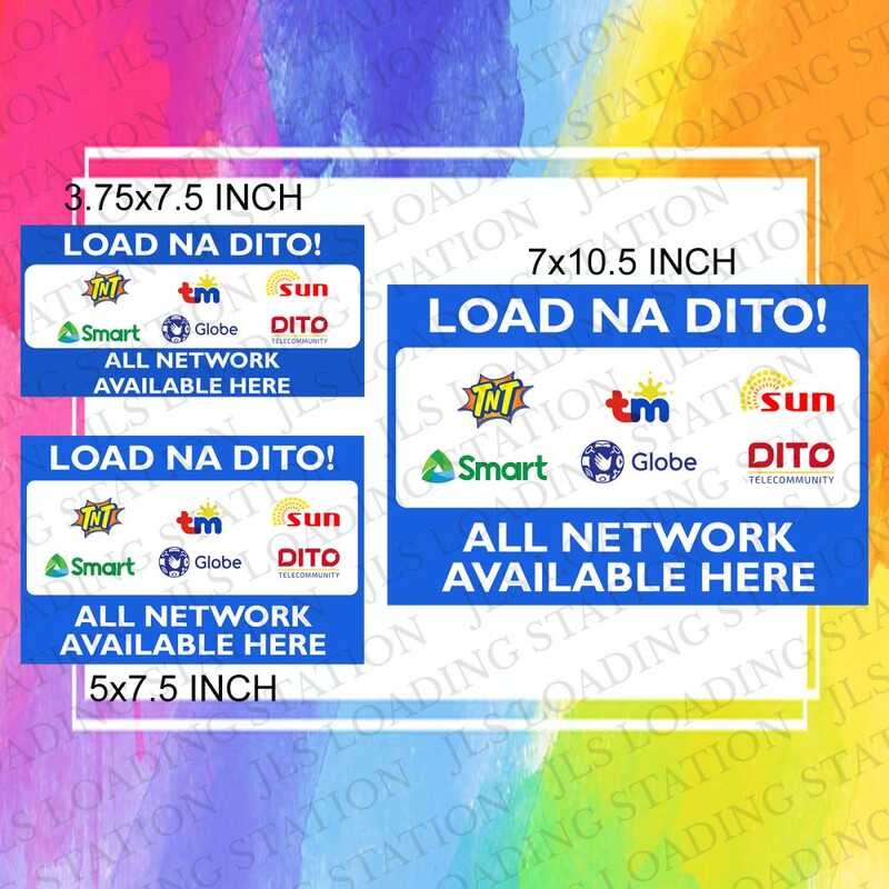 LOAD NA DITO ALL NETWORK AVAILABLE HERE SIGNAGES (Laminated/Pvc ...