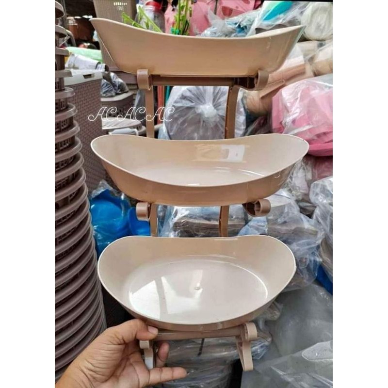 3 Layer Fruit Tray Multi Layered Clean Club Fruit Tray Food Organizer ...