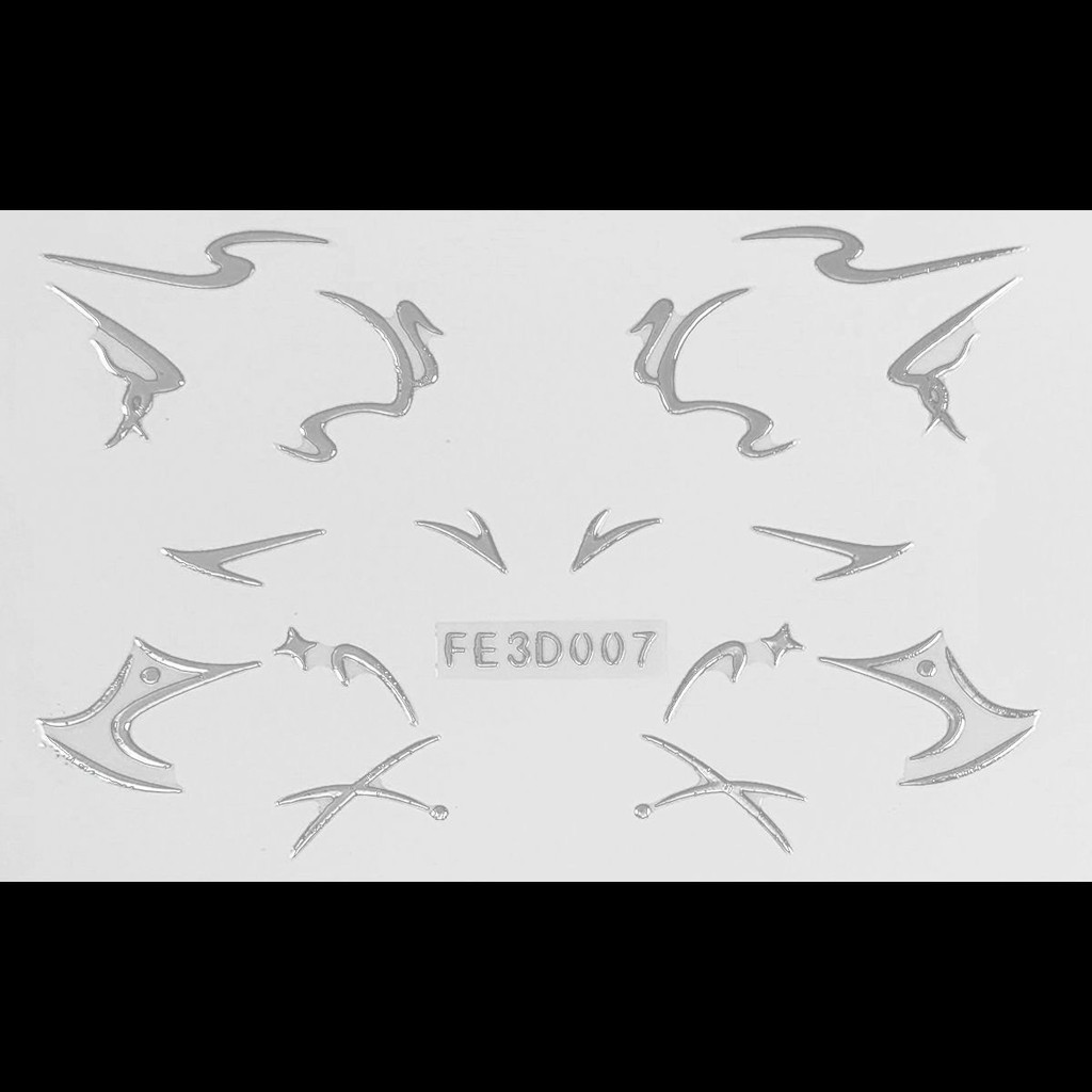 Silver Eye Sticker Hollow Silver Makeup Artist Eyeshadow Sticker ...