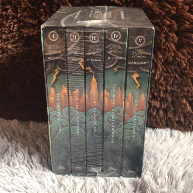 Original Percy Jackson Series Boxed Set by Rick Riordan with Poster ...
