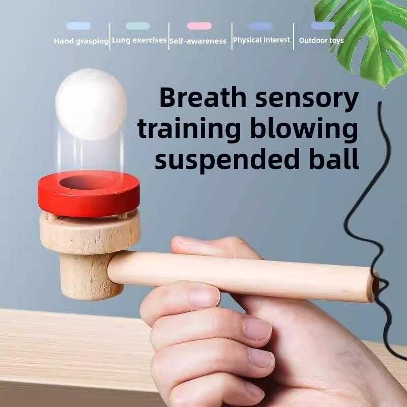 Vital Capacity Breath Trainer Blow Ball Game Suspension Exercises Oral ...