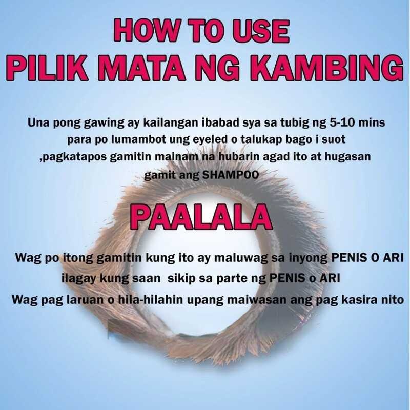Original Pilikmata Ng Kambing O Goat Eyelashes,An Pilipino Local ...
