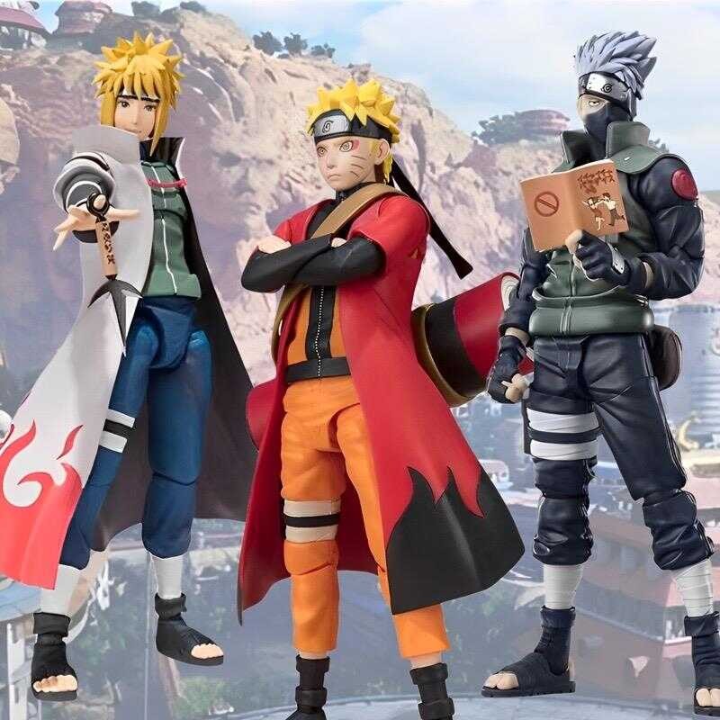 Action Figure SHF Shippuden Uzumaki Naruto ANBU Kakashi Anime Model Toy ...