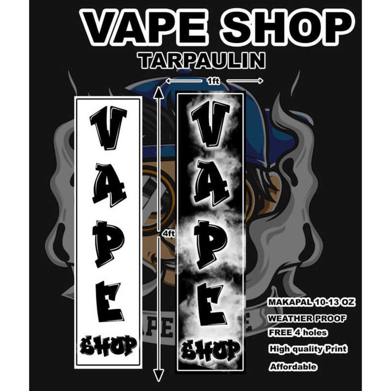 Vape Shop Tarpaulin Signage Banner With 4 Holes | Shopee Philippines