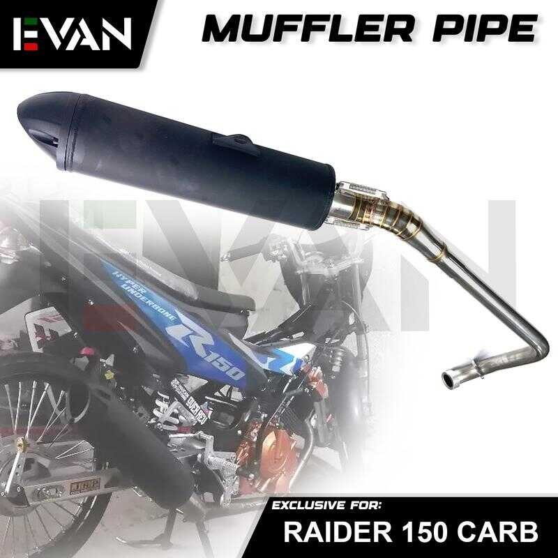SUZUKI RAIDER 150 CARB MUFFLER LOUD PLUG N PLAY EXHAUST PIPE fyg ...