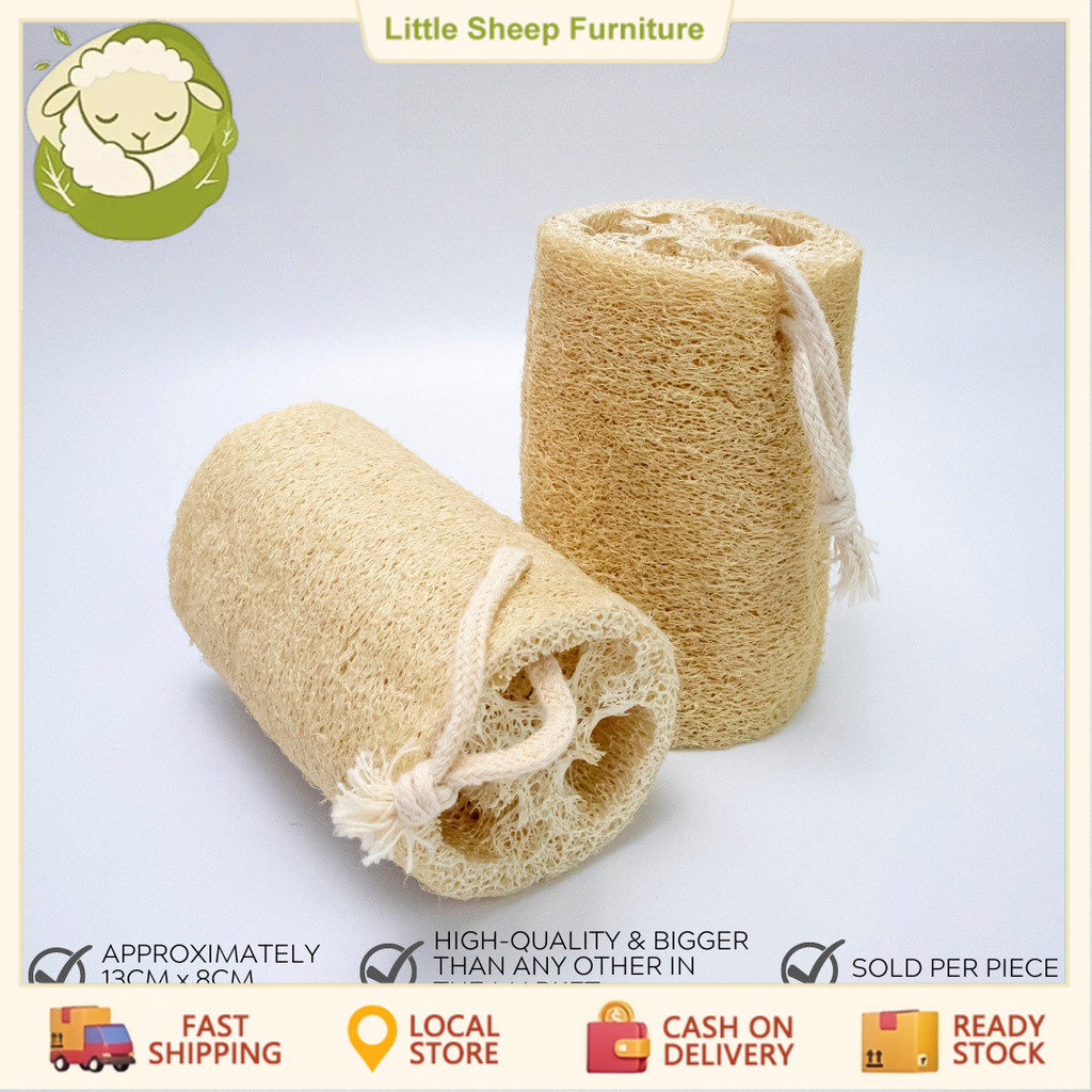 Natural and Big Loofah Body Scrub (1 Piece) | Eco-Friendly | Unbleached ...