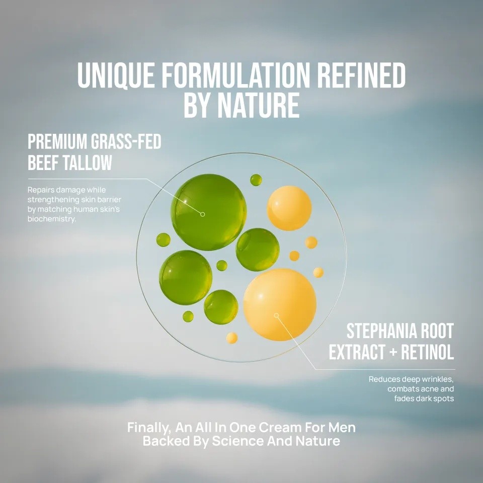 Buy 1 Get 1 ZENITH Anti-A Tallow Cream - Fights Aging, Acne, Dry Skin ...