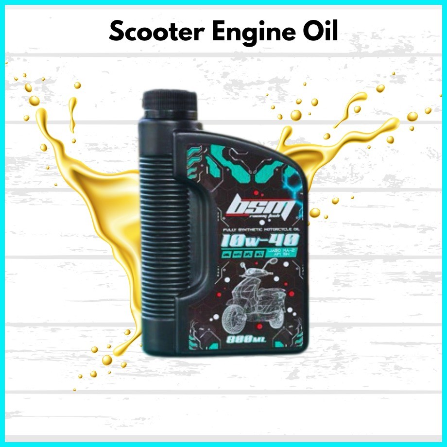 BSM Engine Oil 800ml /1L Gear Oil 120ml 10w-40 Fully Synthetic for All ...