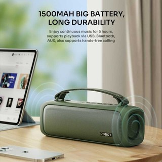 Robot RB570 Speaker Bass Boost RGB Lights IPX5 Bluetooth 5.3 Original ...