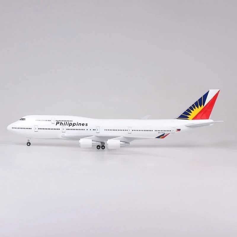 747 B747 47Cm Model Philippines Airlines With Landing Gear Wheels ...