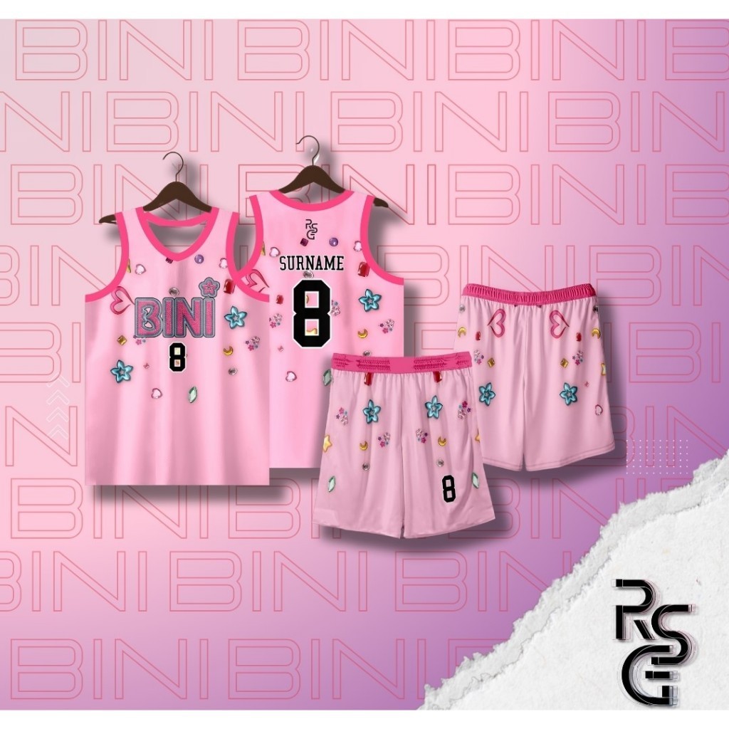2024 RSG Customized Jersey Full Sublimation Bini Pink Jersey | Shopee ...