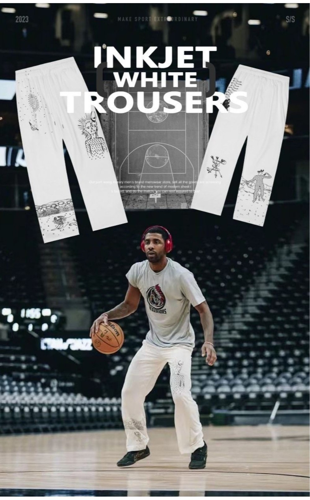 Delivery Within 24 Hour Kyrie Irving Pants for Men American Basketball ...