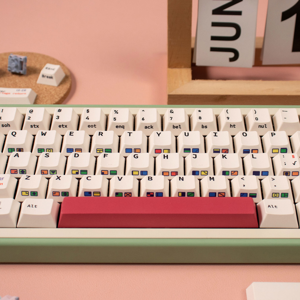 C64 Resin R2 Keycaps 147 Keys BOW colorful PBT cherry profile Keycaps ...