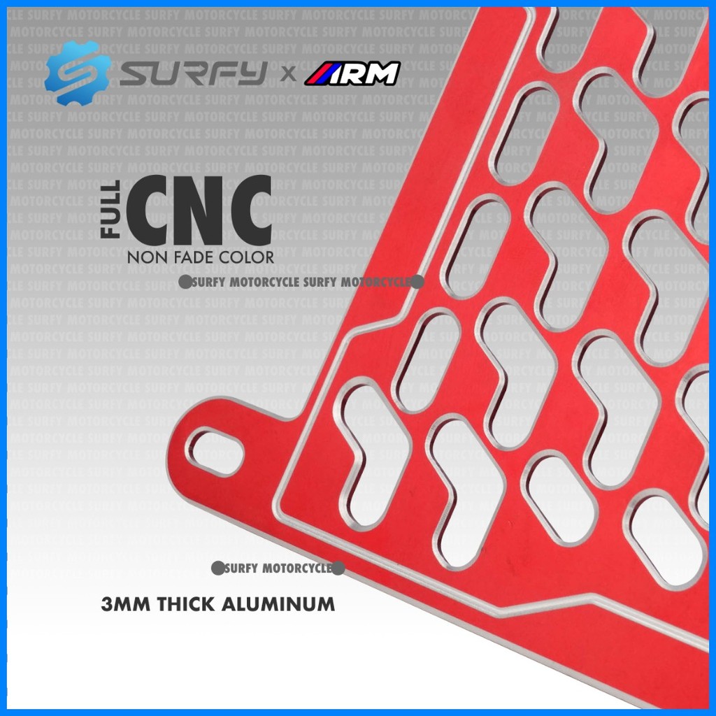 ARM Radiator Cover Aluminum Full CNC 2-Color Spinner Design For Nmax v1 ...