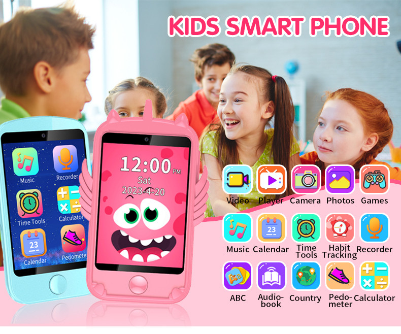 Kids smartphone 2G camera video music player pedometer 19 games habit ...