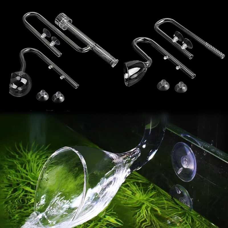 Aquarium ADA Style Iow Outflow Lily Pipe Set Surface Oil-Film Skimmer ...