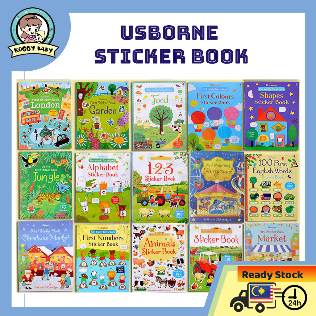 USBORNE Children Sticker Quiet Book Kids Fun Learning Educational ...