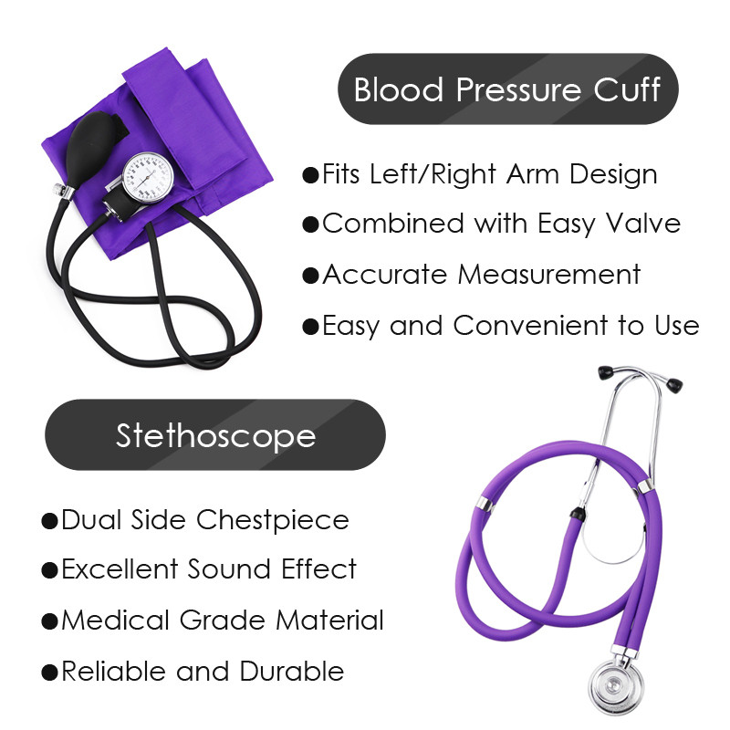 Manual Blood Pressure Monitor BP Cuff Manometer Upper Arm Medical ...