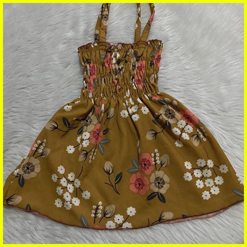 Kid's Smocking Dress for Girl 2-4 Toddler Princess Style Smock Wide ...