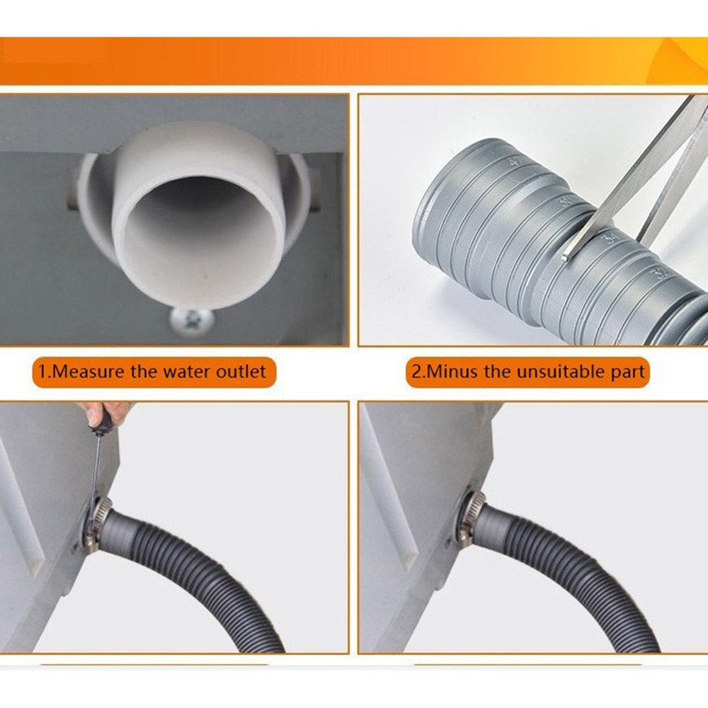 1.5m Universal Washing Machine Drain Pipe Extension Pipe Extension ...