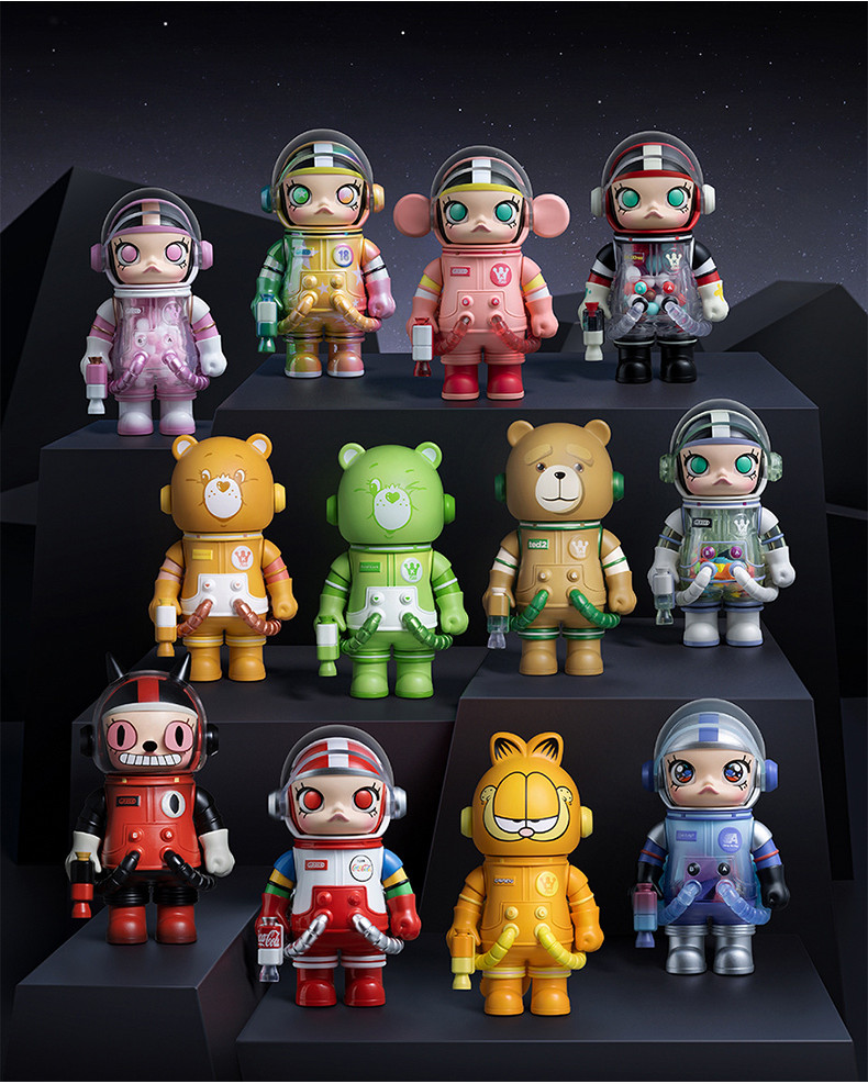 Popmart POPMART MEGA3 Generation SPACE MOLLY 100% Anniversary Series ...