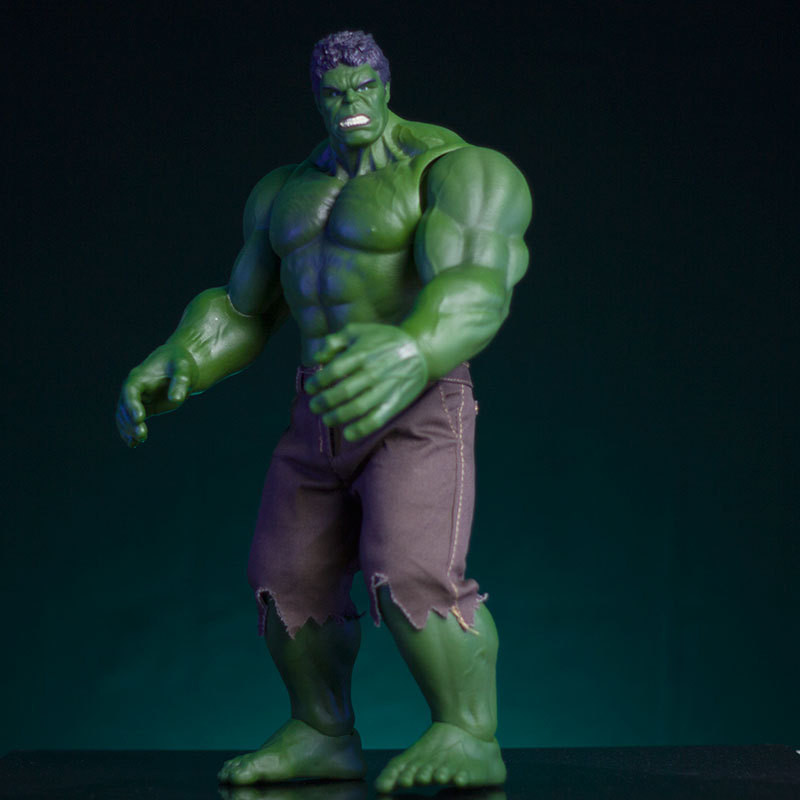 42cm Marvel Hulk The Avengers Super Size hand puppet model articulated ...