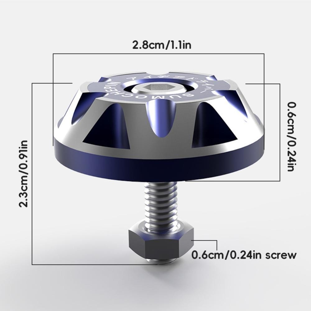 6MM 1-2pcs CNC Aluminum Alloy Motorcycle Plate Number Bolt Plate Holder ...