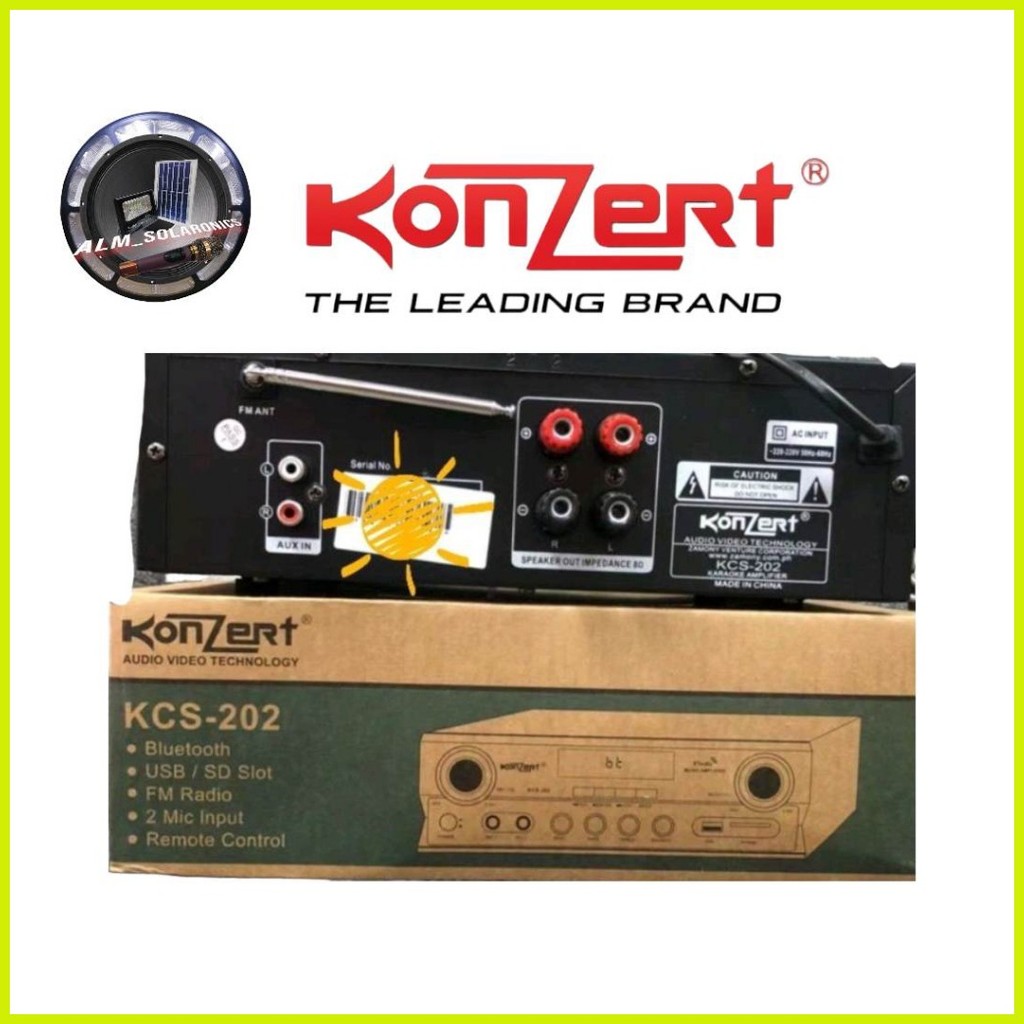 ☪ konzert kcs 202 Micro Component System with 5'' woofer speaker 1000w ...