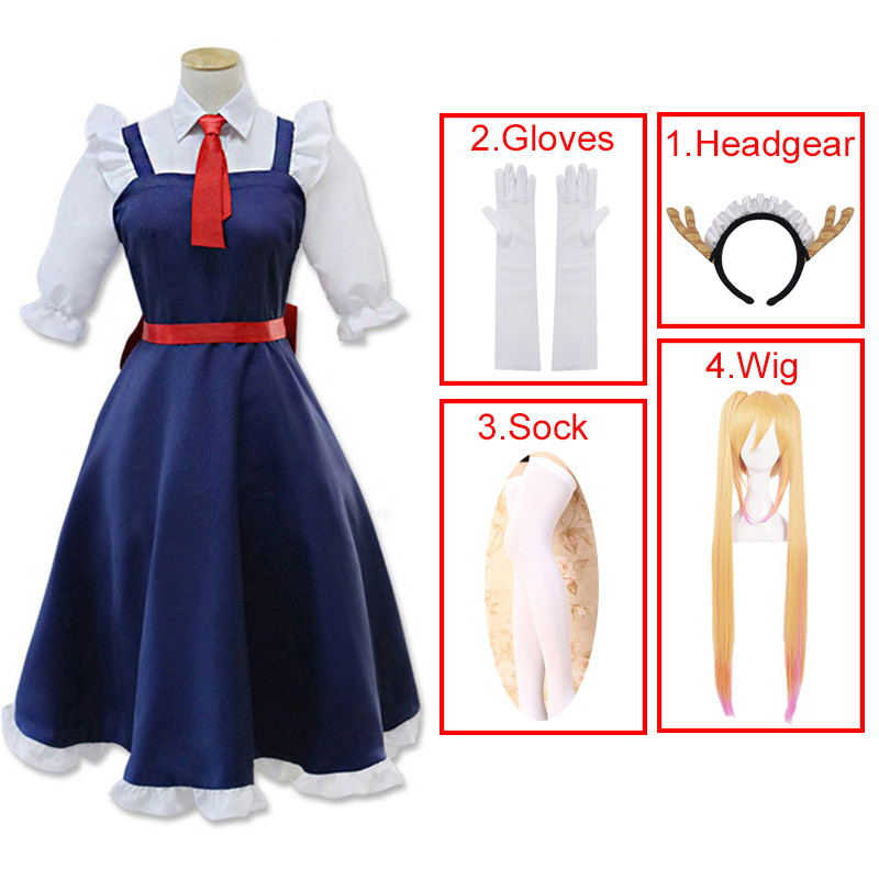 Miss Kobayashi's Tohru Cosplay Costume For Women Kobayashi San Chi No ...