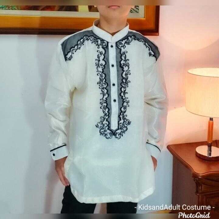 & Malinaw Na EMBROIDERED BARONG TAGALOG PARA MGA MAKATAO | Shopee ...