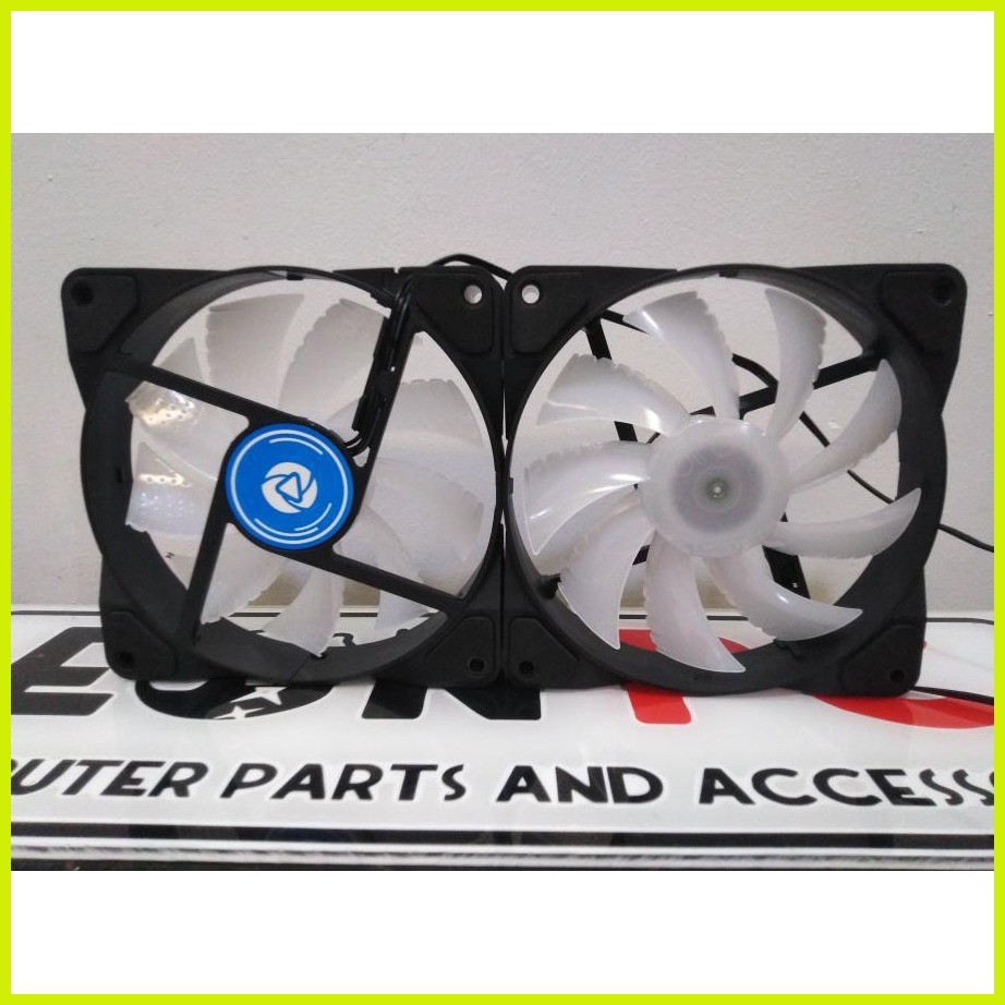 ๑ ☽ INPLAY 12BL/12RL CASE FAN RGB FAN COMPUTER FAN PC FAN SINGLE COLOR ...