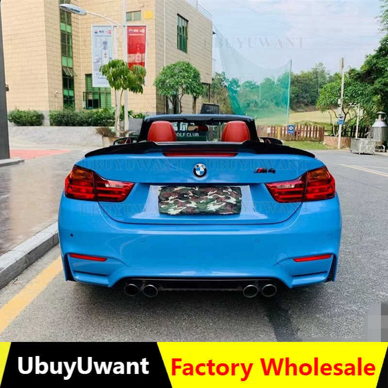 Style Carbon Fiber Rear Roof Spoiler Trunk Lip Wing For F33 Convertible ...