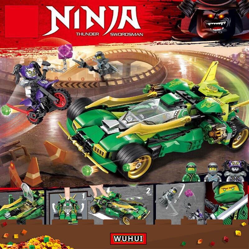 WUHUI 452Pcs Block Set Ninjago Ninja Kai Charger Activate Interceptor ...