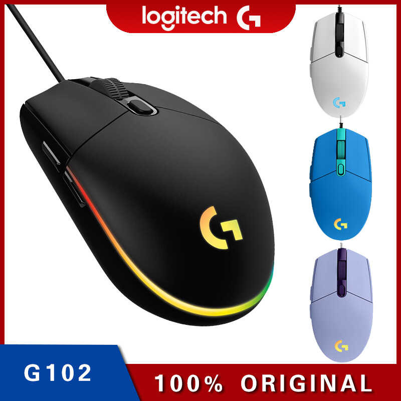 Original Logitech Gaming Mouse G102 USB Type A 8000 DPI PC / / Laptop Laptop Accessories Mouse ...