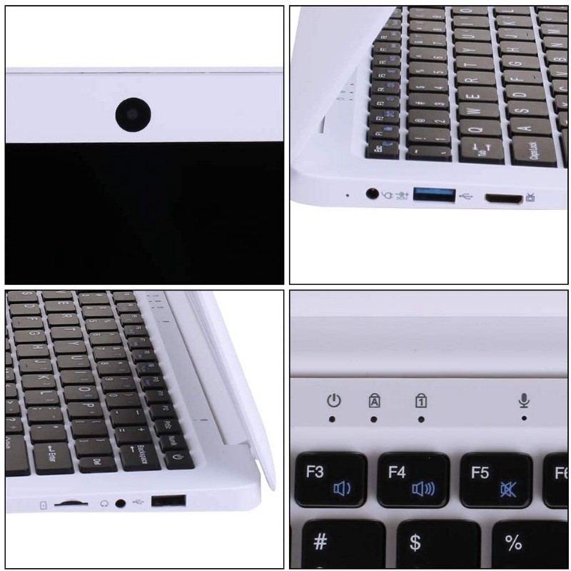 10.1 Inch Computer Laptop Windows 10 OS Preinstalled Quad Core 6GB+64GB ...