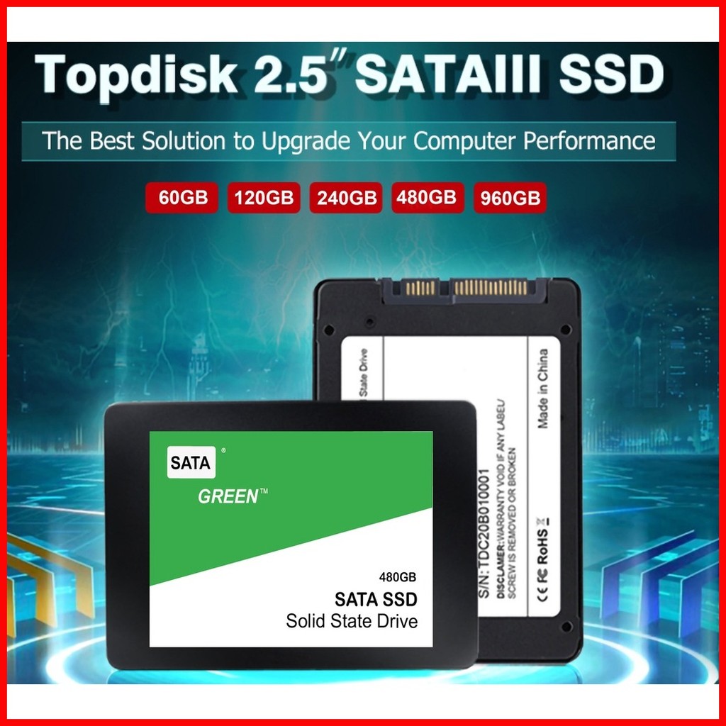 ۞ [24h ship]WD SSD SATA 3 2.5'' Solid State Drive 120GB 240GB 480GB ...