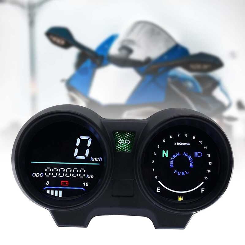 Bagong Universal Motorcycle Speedometer LED Digital Dashboard Para sa ...