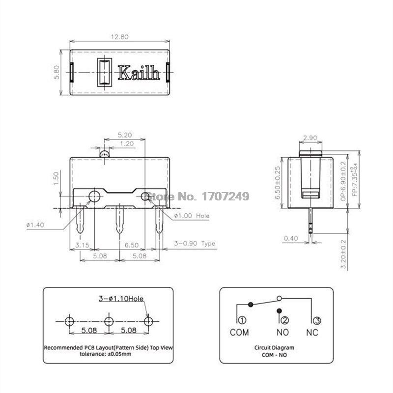 10/4/2Pcs Kailh GM 8.0 Micro Switch GM8.0 Gold Contactor 80 Million ...