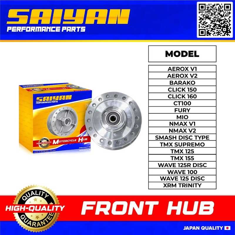 FRONT Saiyan HUB For Beat Barako FI Cg125 Click125 Fi Ct100 Ct125 Ct150 ...